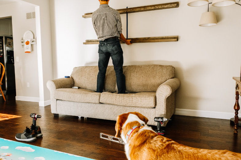 BUILDING A PICTURE FRAME LEDGE FOR $20 - Grove House Reno